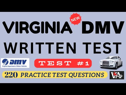 Virginia DMV Written Test 2025 | virginia dmv permit test | | dmv learners permit test #virginia