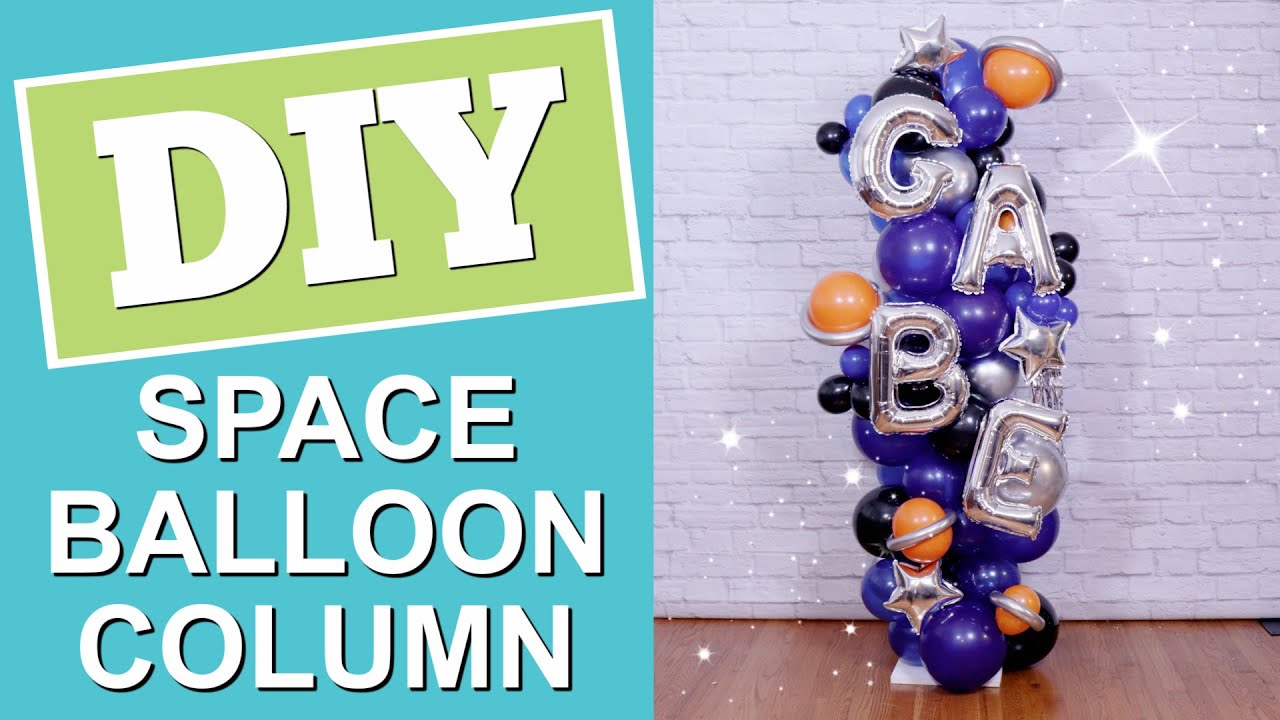DIY Balloon Space Column