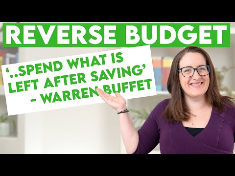 BUDGET in REVERSE | Zero based budget strategy for personal finance