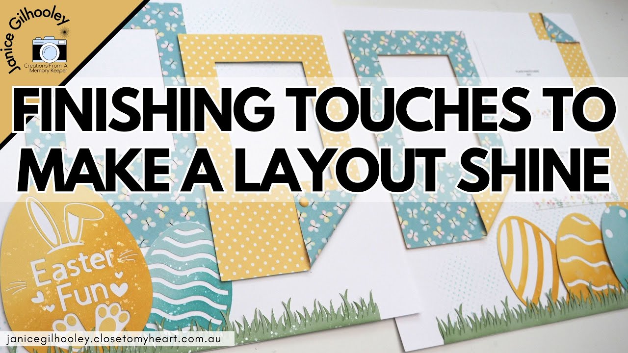 Easter Scrapbook Layout | Scrapbook Layout Process