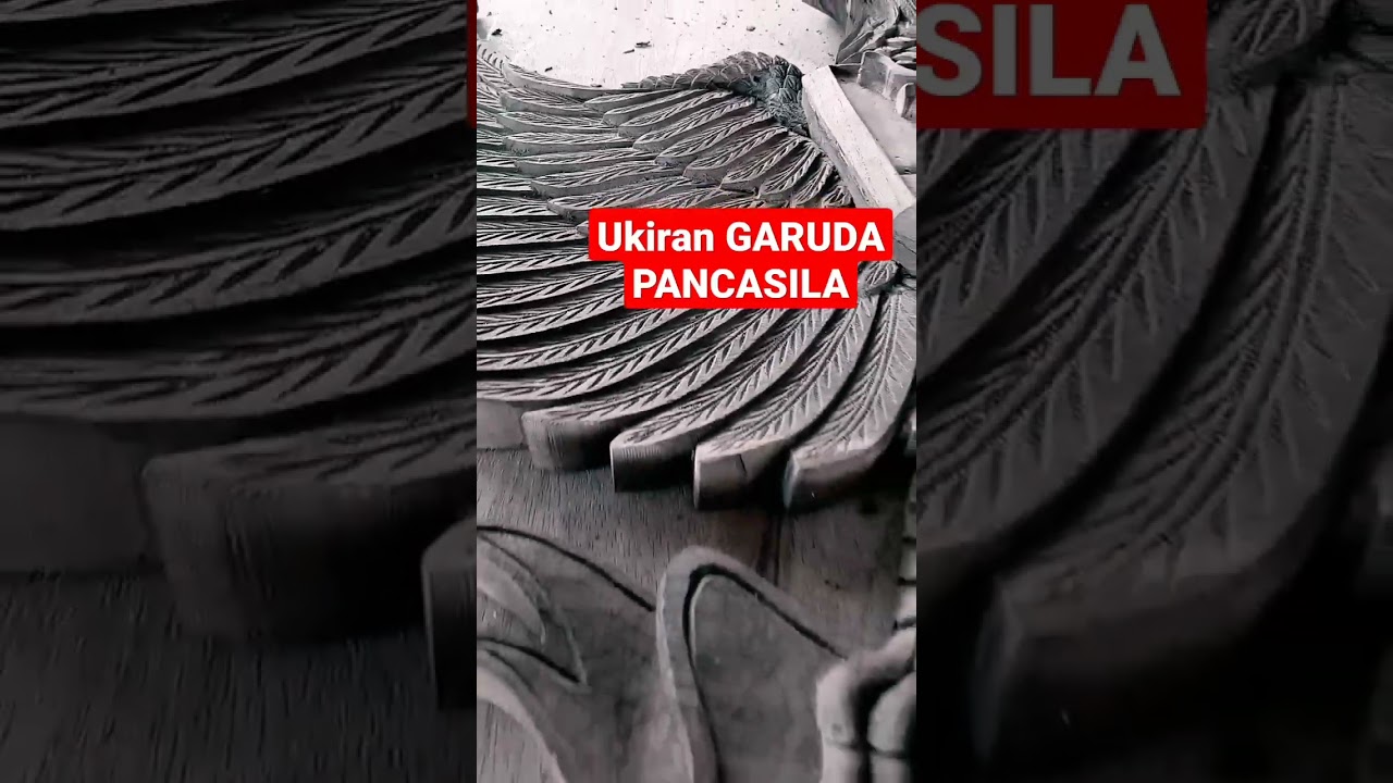 ukiran GARUDA PANCASILA #shorts #art #youtubeshorts #kerajinantangan #trending