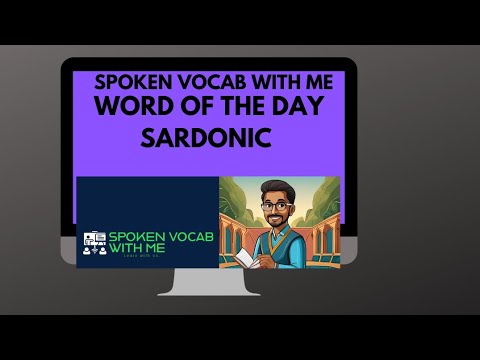 Sardonic meaning in Hindi | how to use sardonic in sentence #sardonic