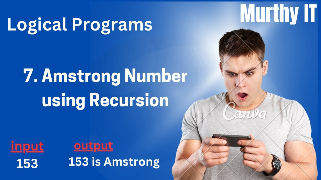 7.Armstrong Number Using Recursion in Java