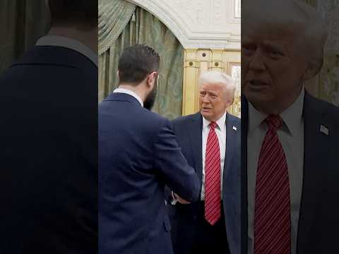 Trump Meets Syria's New President in Saudi Arabia