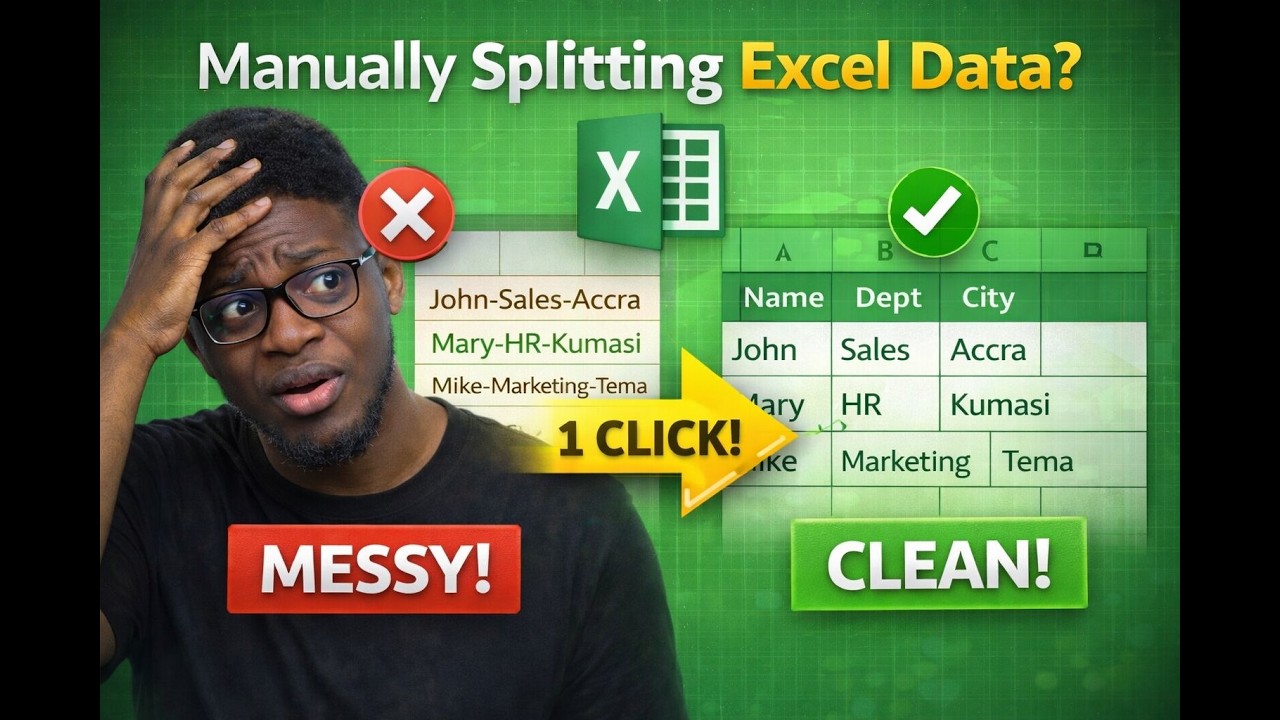 Stop Splitting Excel Data Manually — Use This Trick Instead