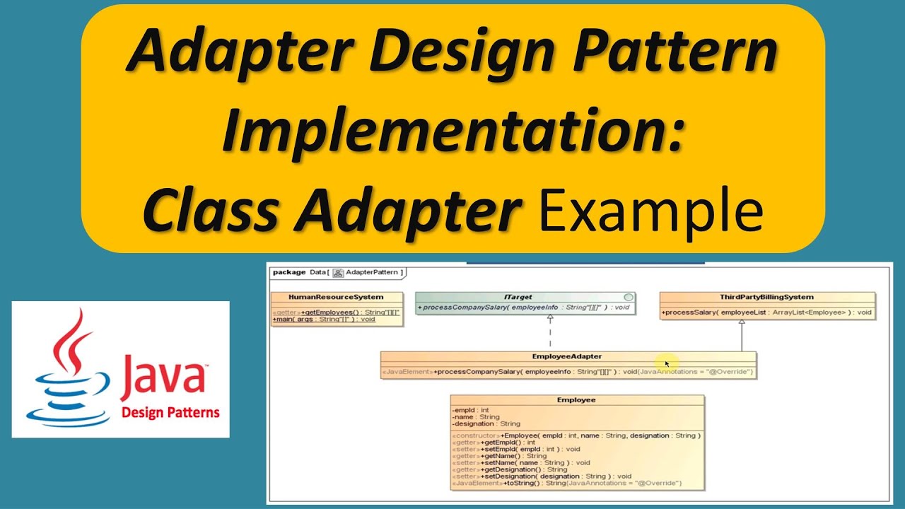 Adapter Design Pattern Implementation: Class Adapter Example