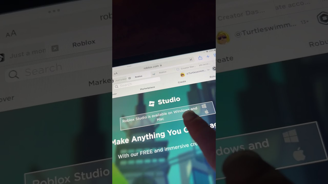 How to get Roblox studios on iPad and iPhone.#comment