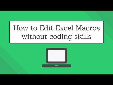 👨💻 Edit Macros in Excel without coding skills - Excel VBA