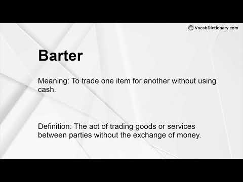 Barter Meaning