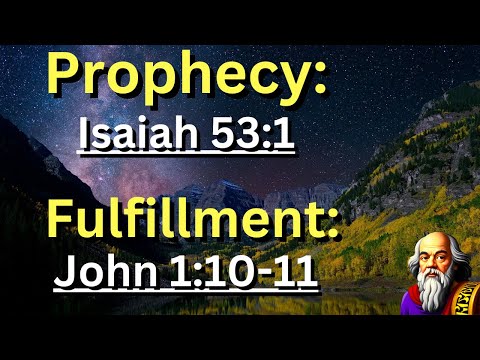 Prophecy: (Isaiah 53:1) Fulfillment: (John 1:10-11) "The Rejected and Despised" ✝️