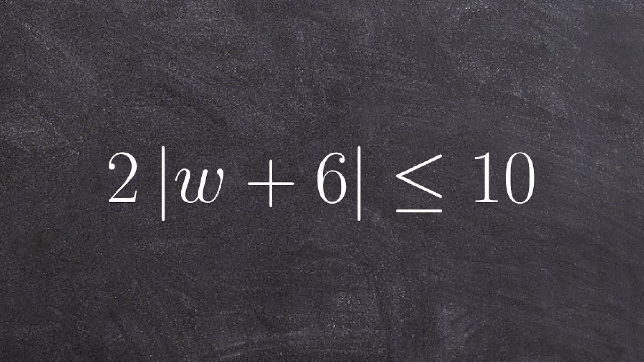 Solving and graphing an absolute value inequality