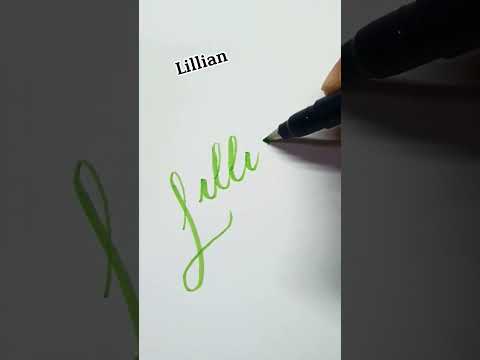 Lillian ✍️ Lettering #shorts #lettering #calligraphy