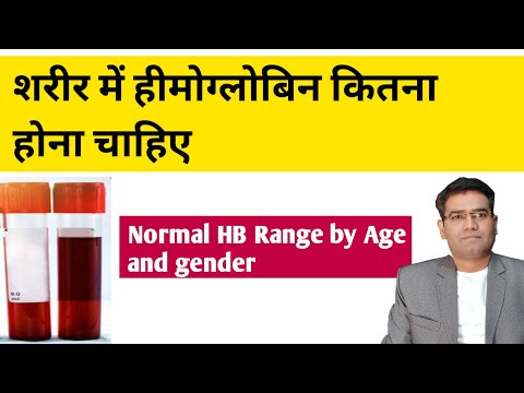 Normal Hemoglobin Level in Human Body (Male female and child) - Explained in Hindi