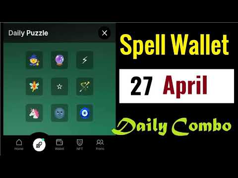 Spell wallet daily puzzle today 27 april spell wallet bot today combo 27 april easy science NTU