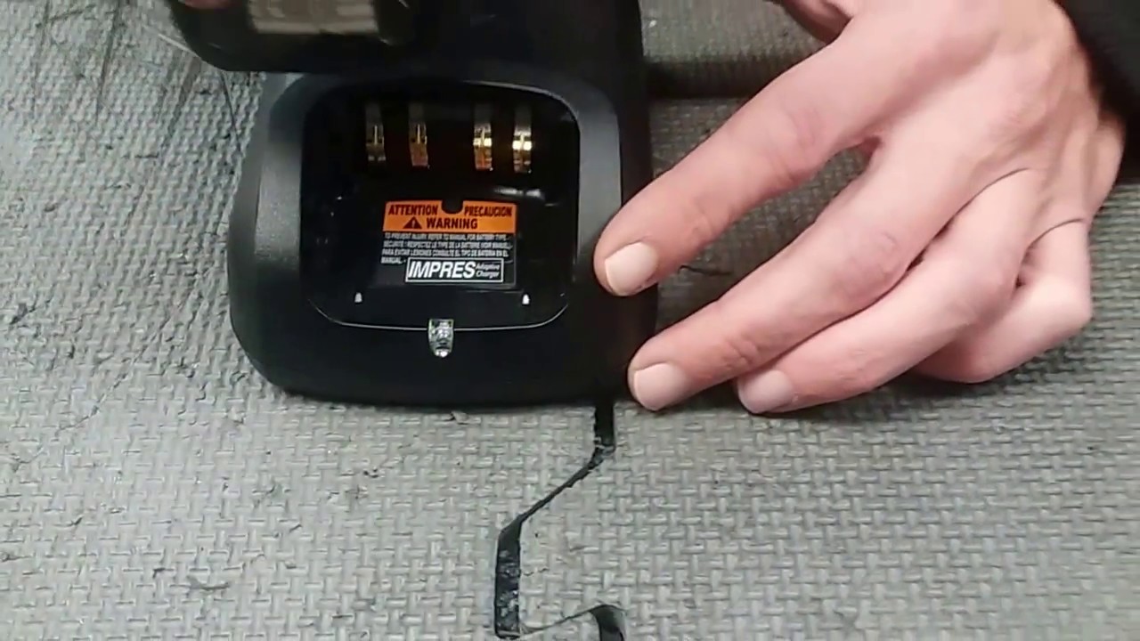 Charging Motorola Radio Battery