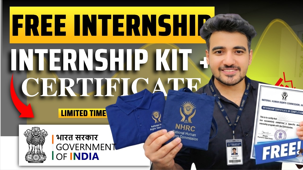 Free Government Internship Announced ➤ NHRC Summer Internship 2026 | Stipend,Certificate& BAG