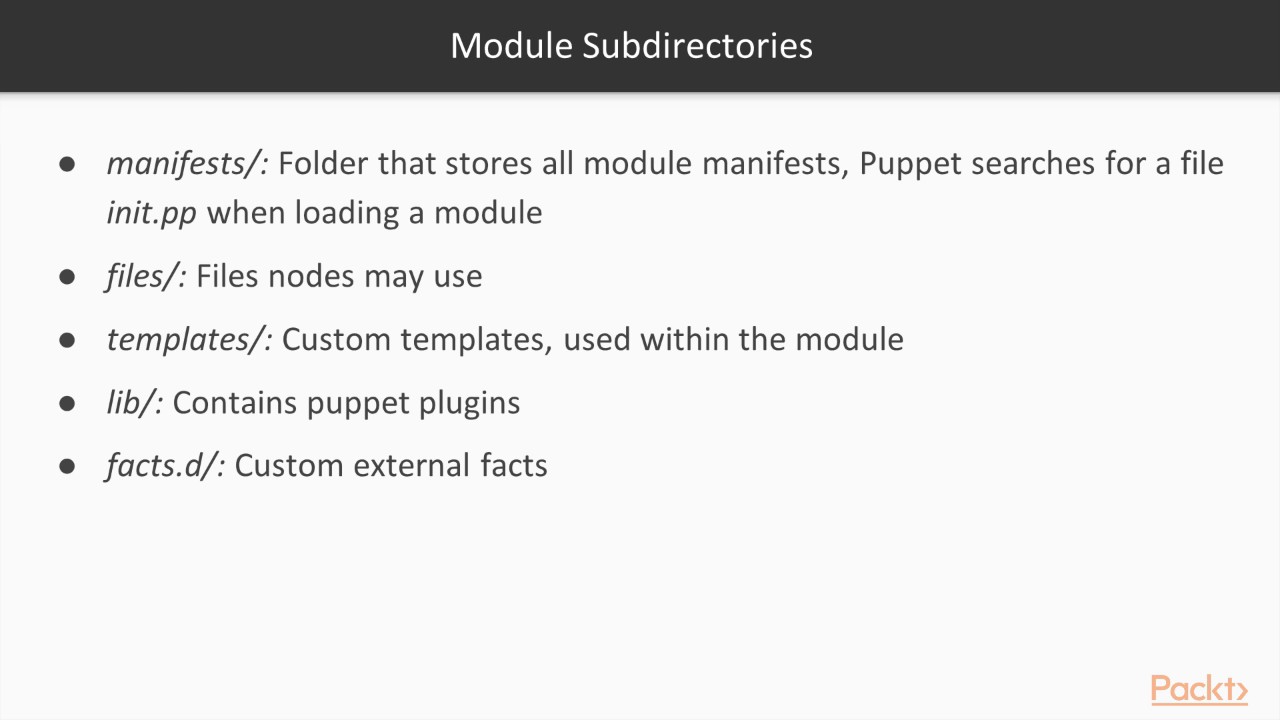Learning Puppet : Modules | packtpub.com