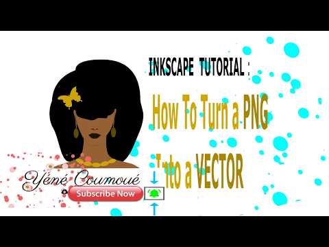Inkscape Tutorial: How to turn a PNG Into a Vector, Convert files to svg