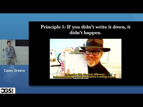 Casey Greene | If I have seen Further it is by Standing on the Sholders [sic] of Giants | CGSI 2019