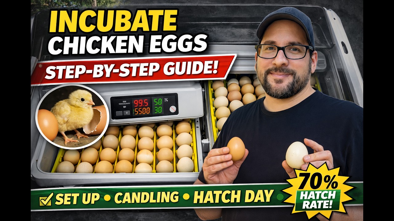 How to Incubate Chicken Eggs Step by Step (Full Guide + 70% Hatch Rate!)