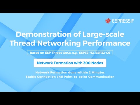 Espressif Large-Scale Thread Network Performance Demonstration Based on ESP Thread SoCs