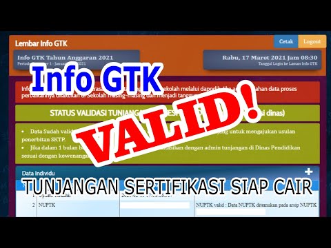 INFO GTK SUDAH VALID! TUNJANGAN SERTIFIKASI GURU SIAP CAIR. INI CARA MENGECEKNYA!