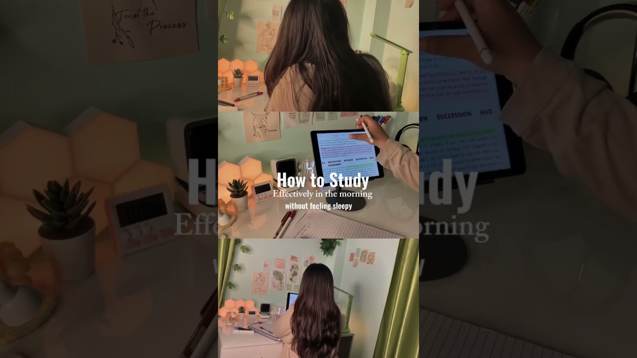 How to study effectively in the morning without feeling sleepy?📚📚📚