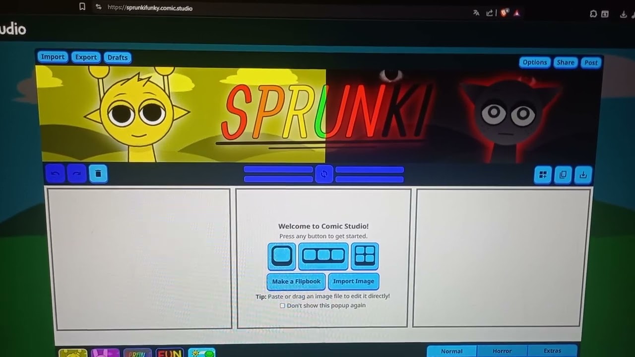 Second Megamix Sprunki Comic Studio is Back