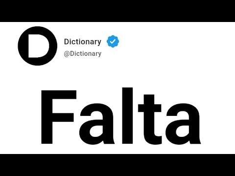 Falta Meaning In English