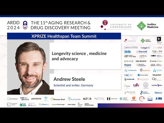 Andrew Steele at ARDD2024: The Urgent Need for Longevity Science ...