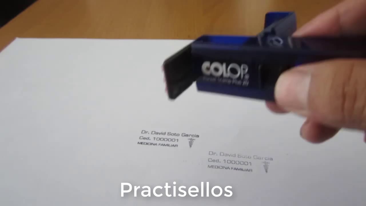 Sellos para médicos | 38 x 14 mm