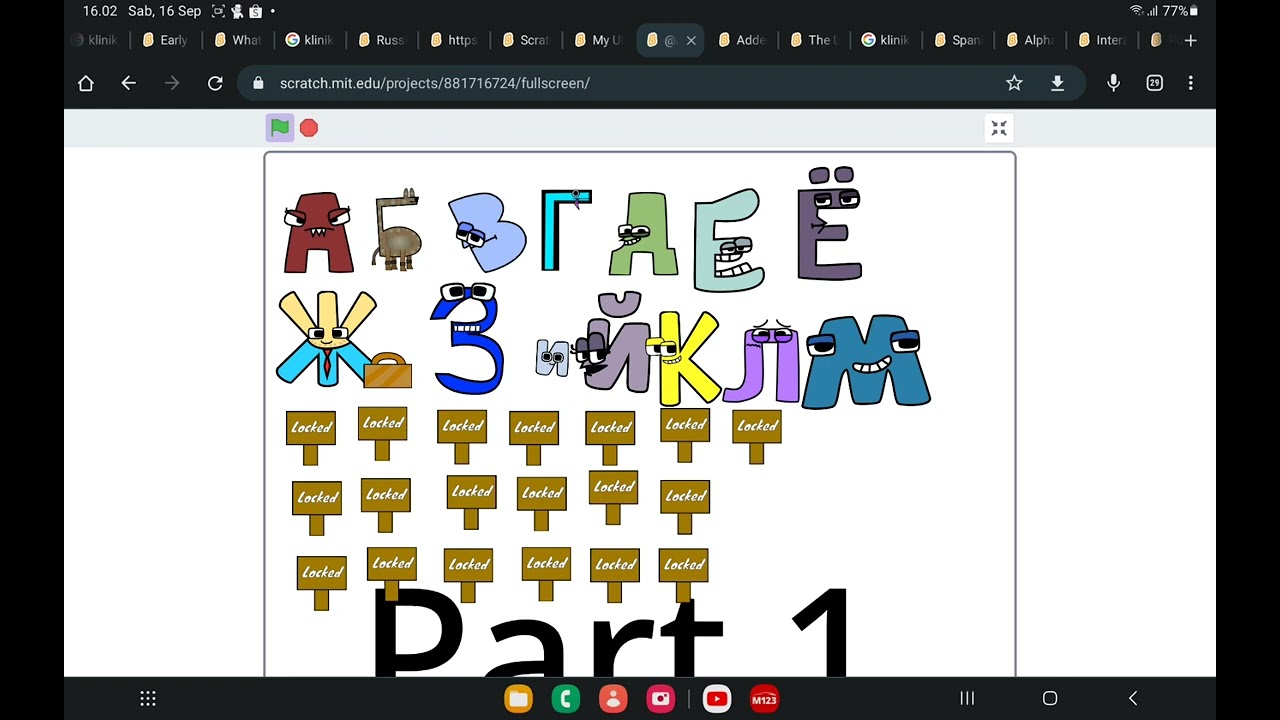 alphabet lore Rusian interactive part 1