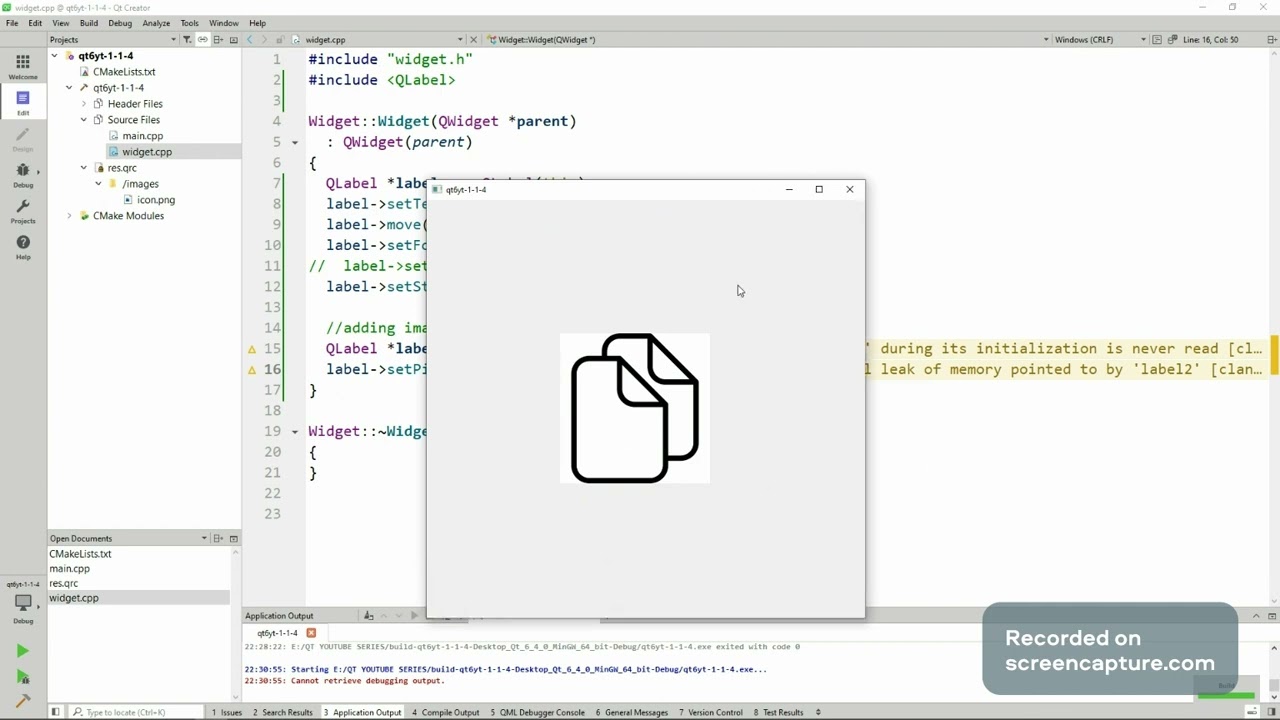 Day 5 - QLabel Widget