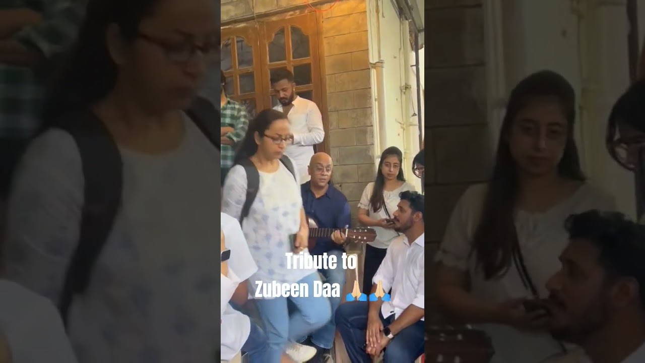Singer Joy Barua pays Tribute to Zubeen Da at his Mumbai Residence #zubeengarg #zubeengargmusic 🙏🏻