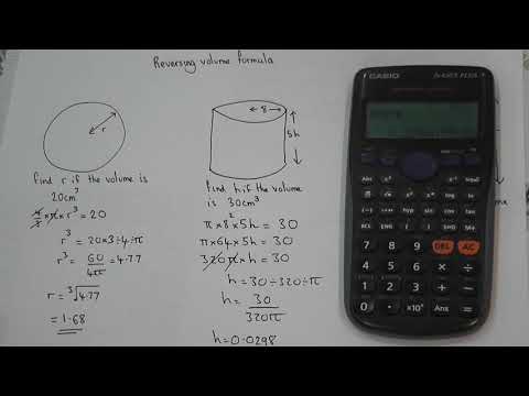 Reversing volume formula | GCSE online learning | lockdown maths