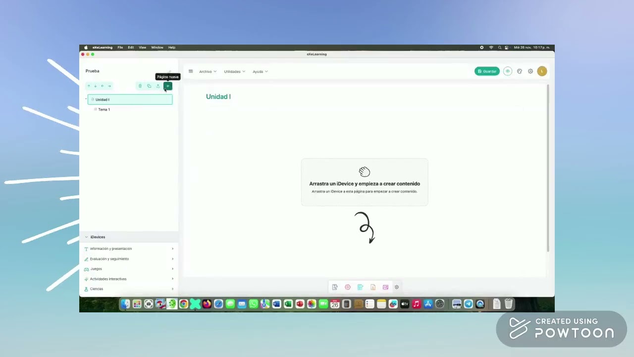 ¿Cómo iniciar la Estructura de tu Proyecto en eXeLearning?