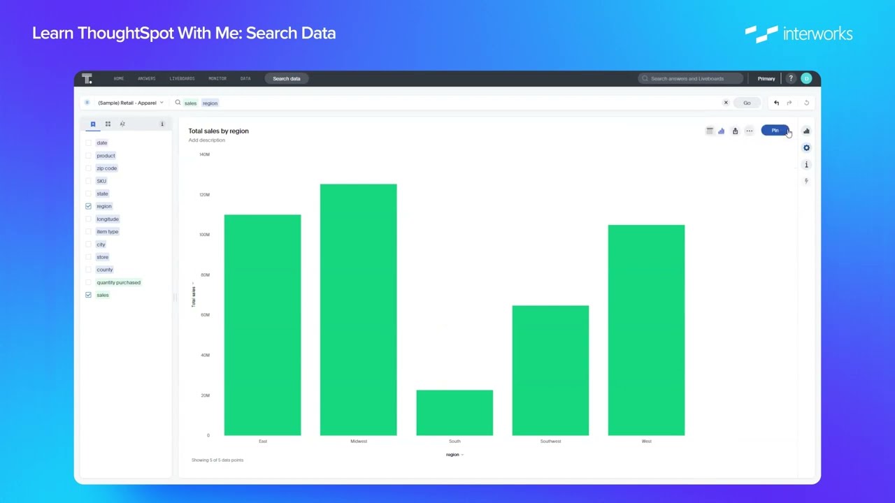 Learn ThoughtSpot With Me: Search Data