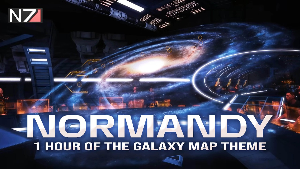 Mass Effect - Galaxy Map Theme (1 Hour of Music) [4K]