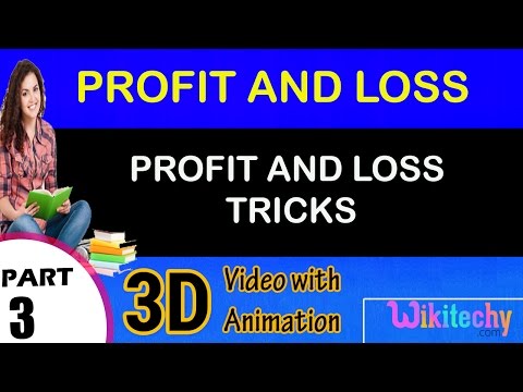 profit and loss tricks maths class 5 6 7 8 9 10 trick shortcuts online videos