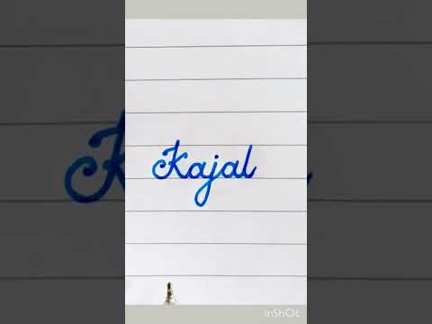 Writing name #Kajal in good handwriting...