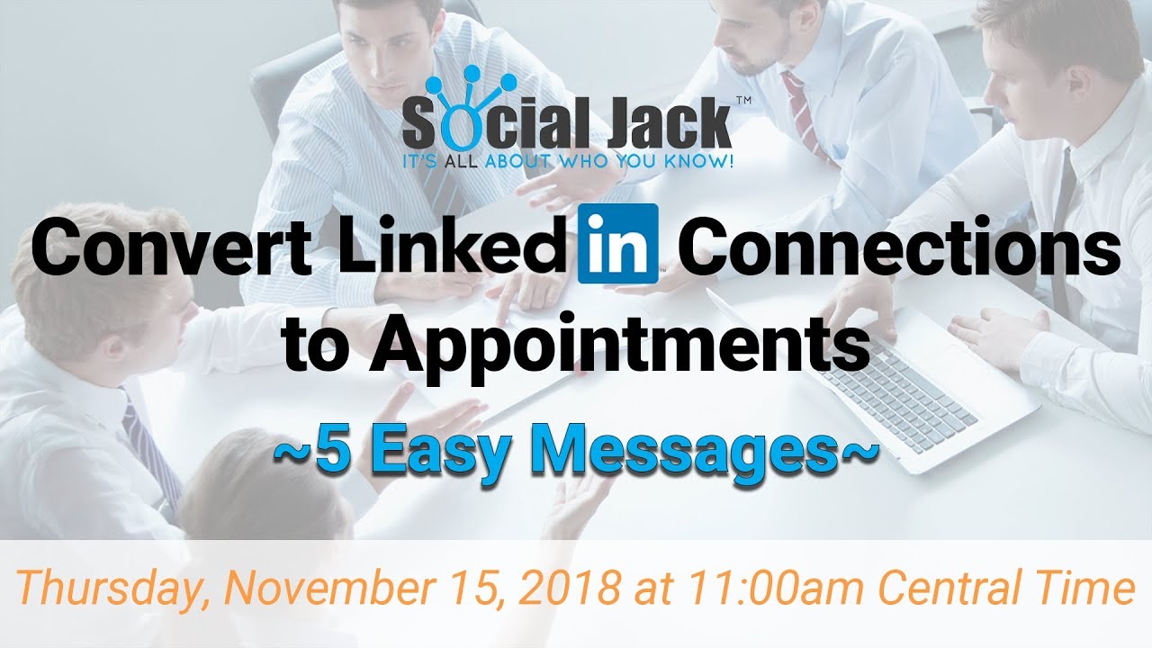 Flash class – Convert New LinkedIn Connections to Appointments - 5 Easy Messages
