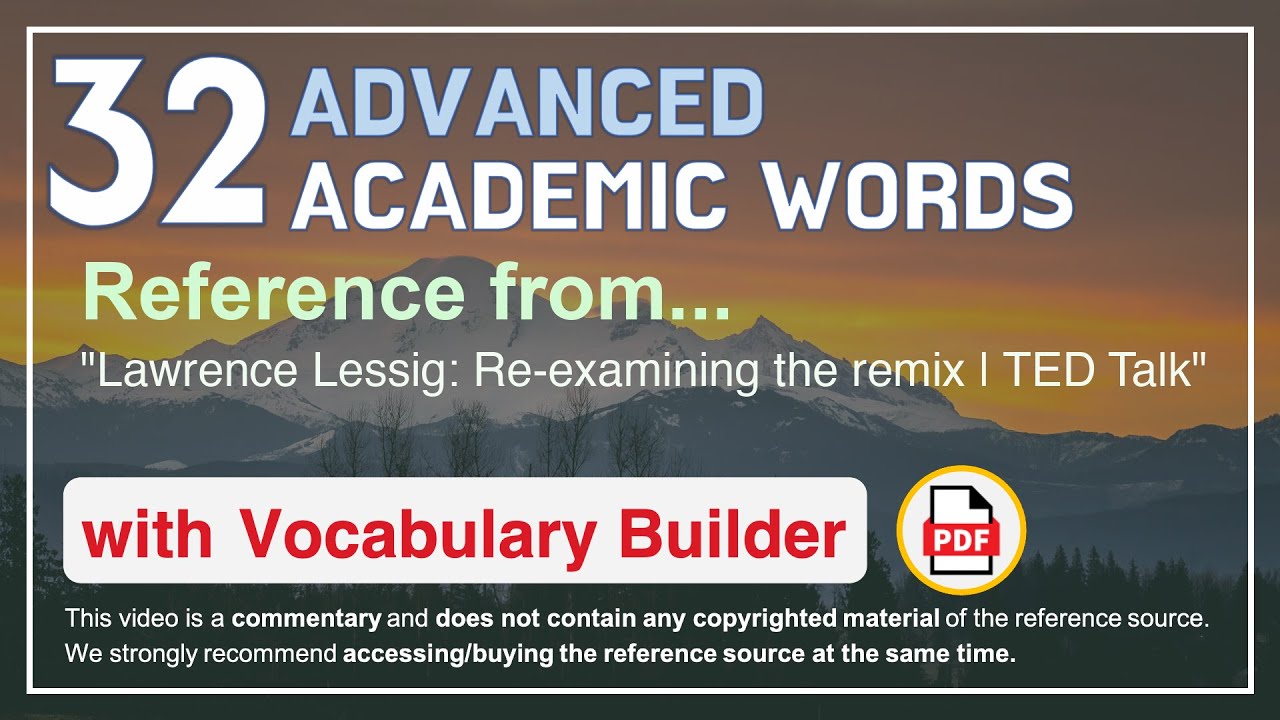 32 Advanced Academic Words Ref from 