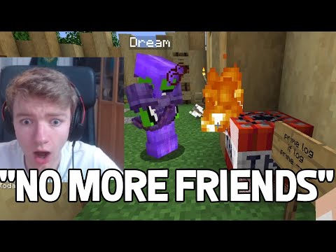 Dream finds TommyInnit secret base and explodes Tommy's home - Dream SMP