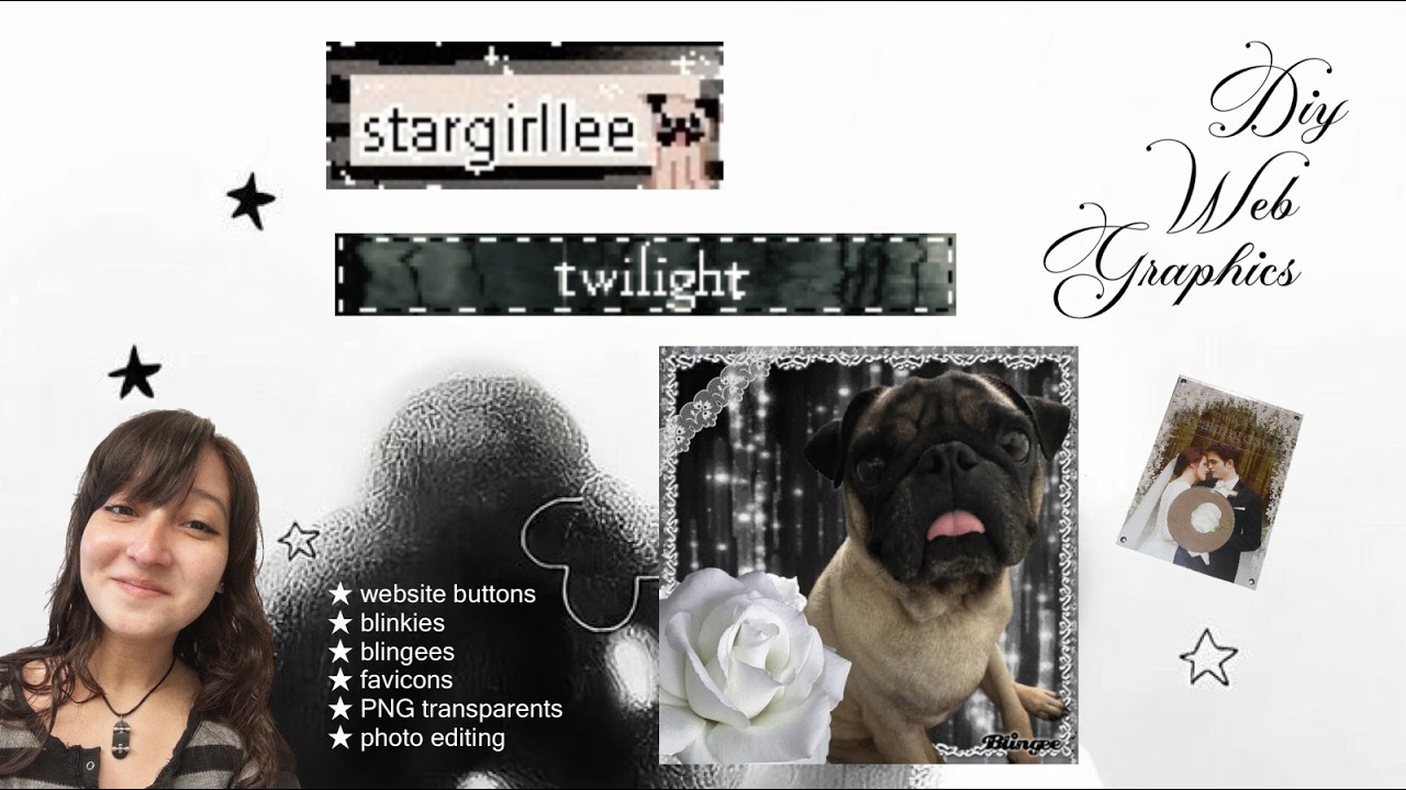 create retro web graphics: website buttons, blinkies, blingees | indie web & neocities tutorial