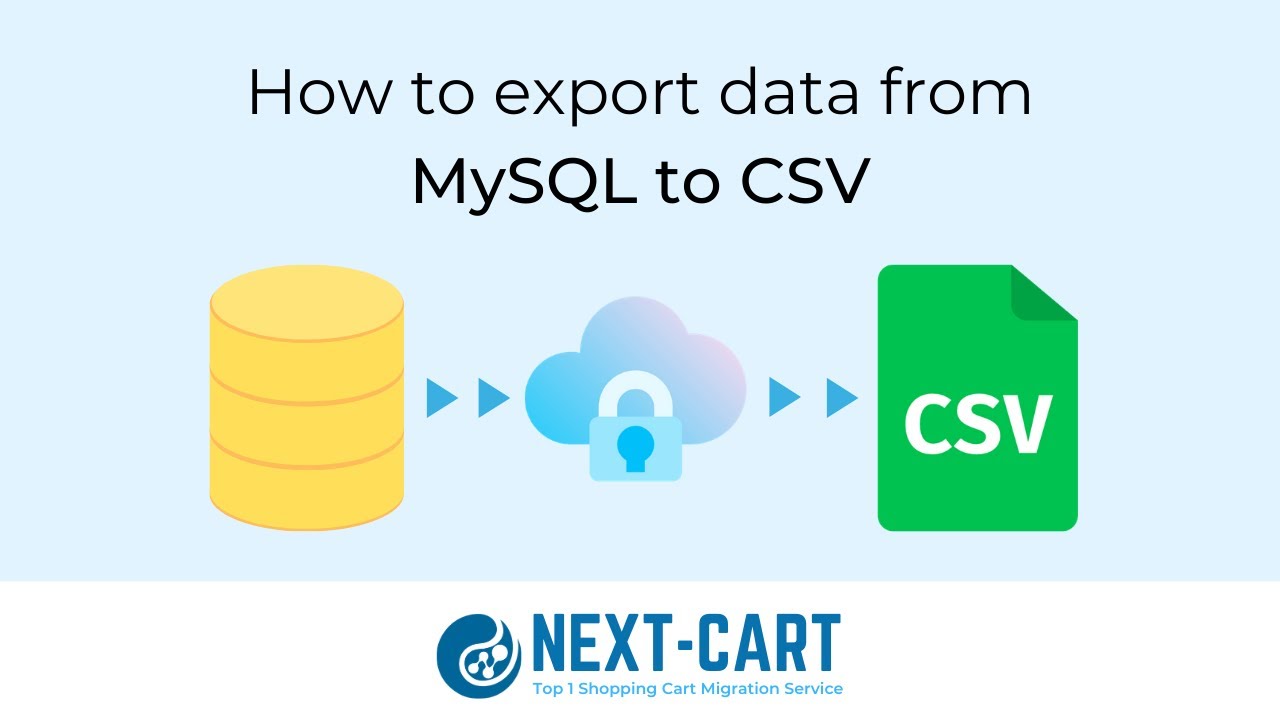 How to export data from MySQL to CSV