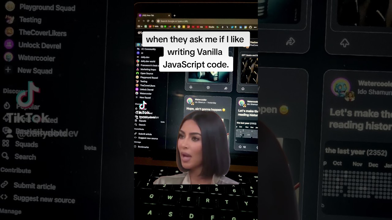 Writing Vanilla JavaScript code #programming