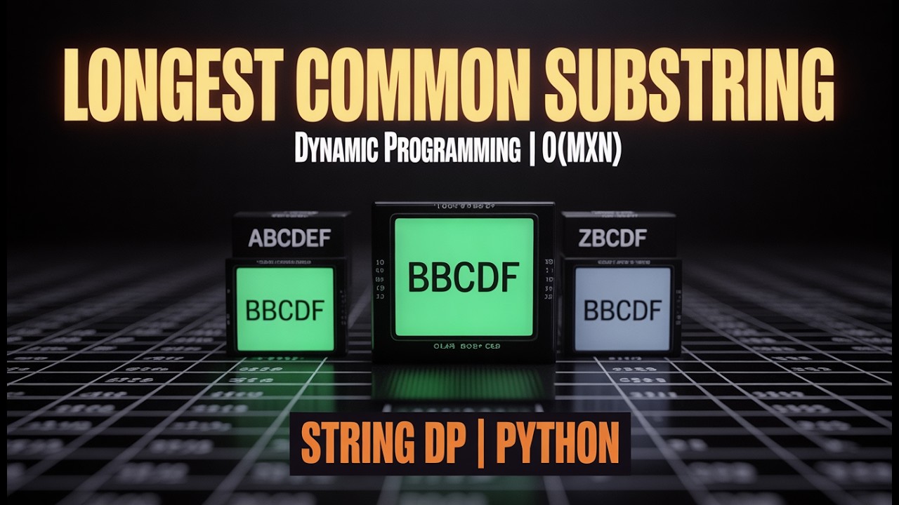 Longest Common Substring | Dynamic Programming Explained with Code | DSA Interview Prep