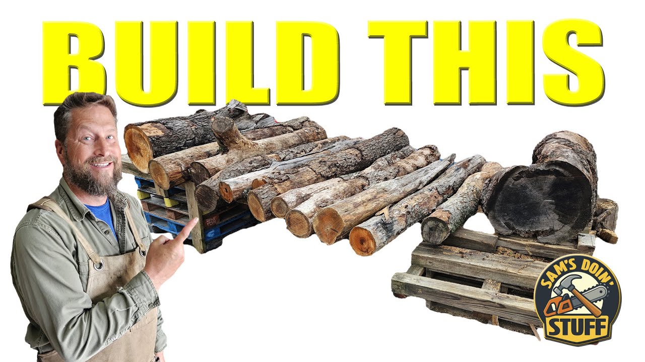 🔥 The Poor Man’s Log Deck | Simple DIY Firewood System That Works! 🔥