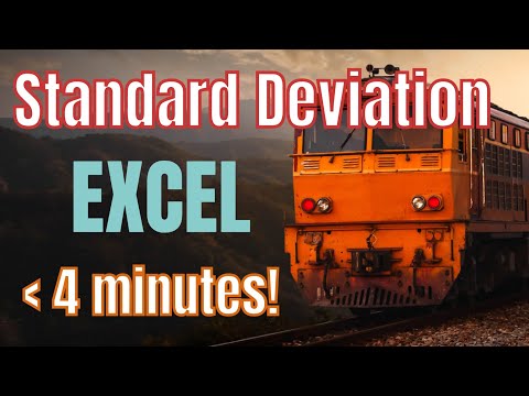 Standard deviation, Microsoft Excel, less than 4 minutes!