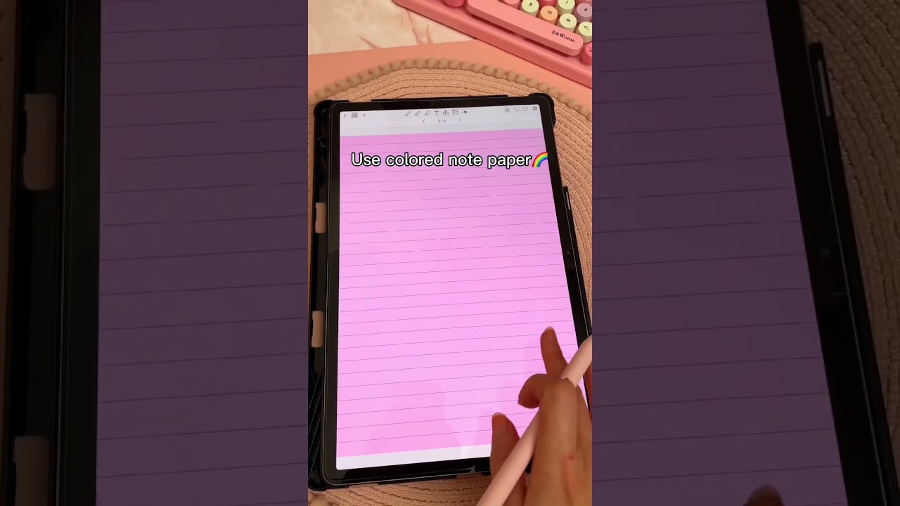 How I make aesthetic digital notes ✨ Samsung tablet | android apps ❤️